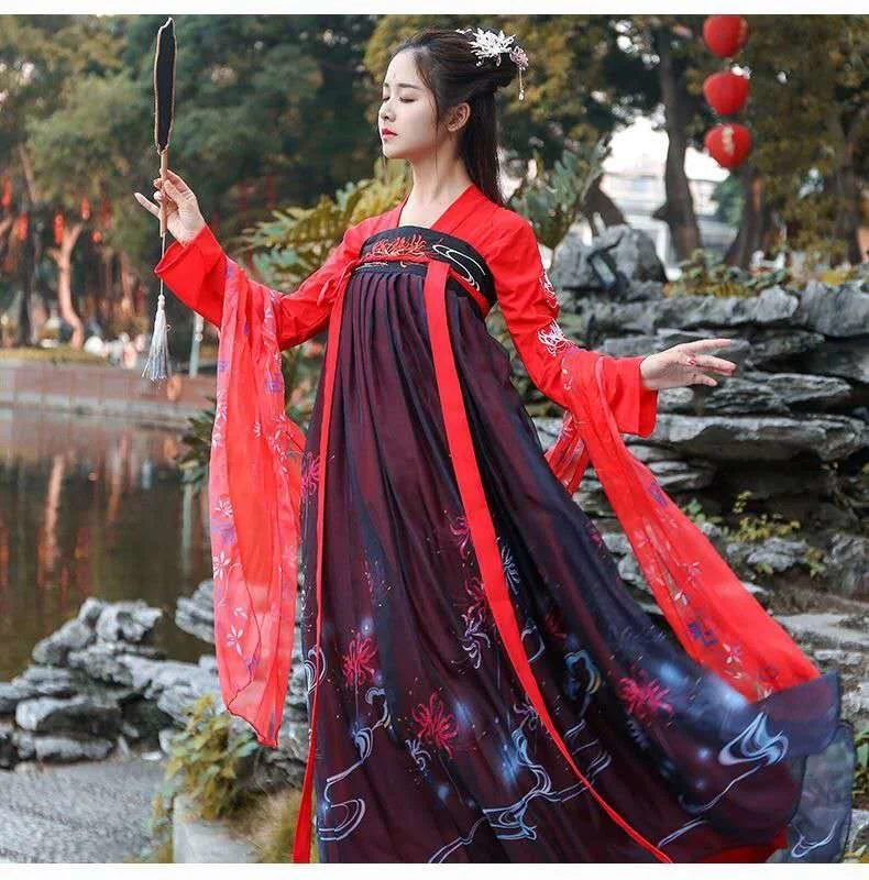 Ropa-Tradicional-China-para-mujer-Vestido-de-manga-larga-traje-de ...