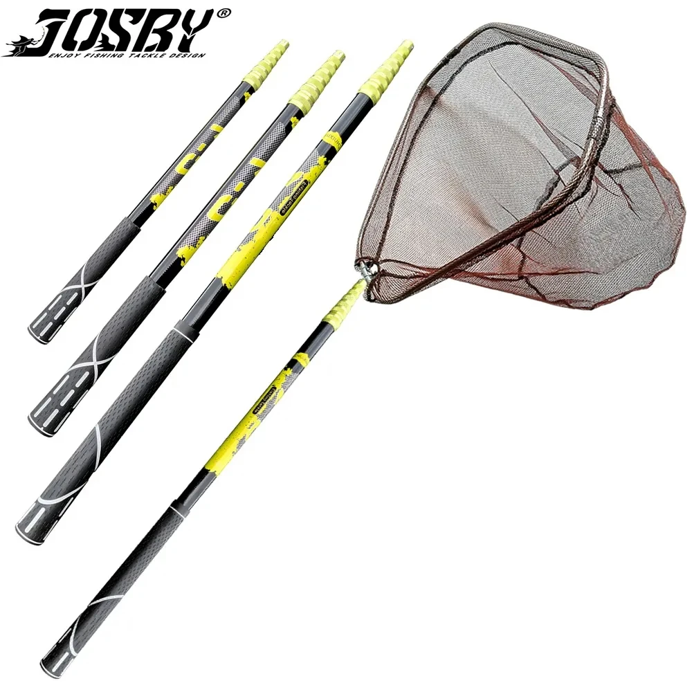 JOSBY-Dip-Net-Folding-Portable-Fishing-Net-Ultra-Light-Carp-Sea-Carbon ...