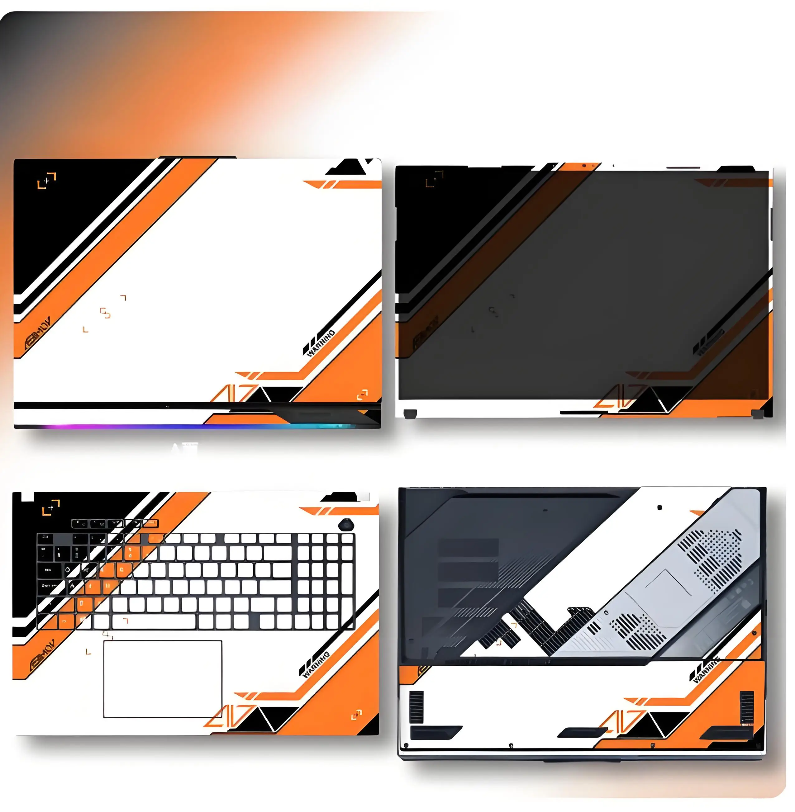 Dazzle Stickers for ASUS ROG STRIX G15/G17 G513R G713R G513Q G713Q ...