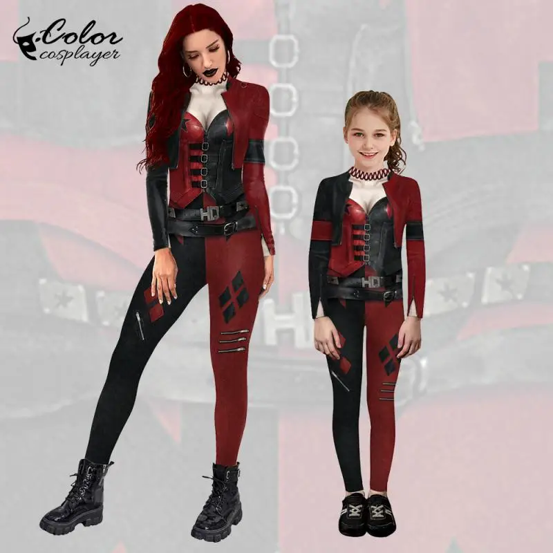 Hallowen Clown Cosplay Costume Matching Outfit 3D Digital Printed ...