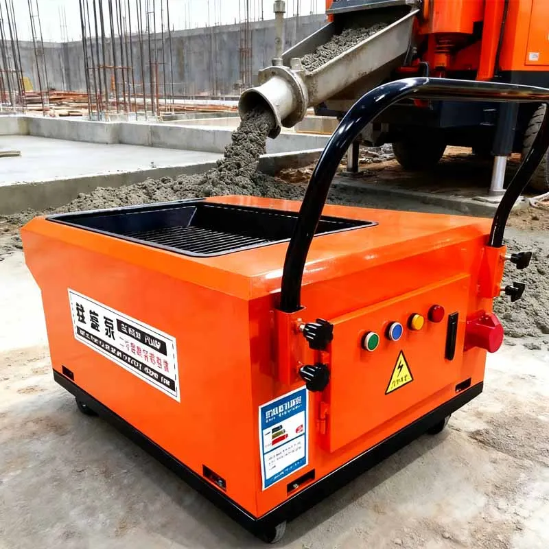Mobile Small Portable Concrete Conveying Pumps Concrete Small Secondary Structure Screw Pump ...