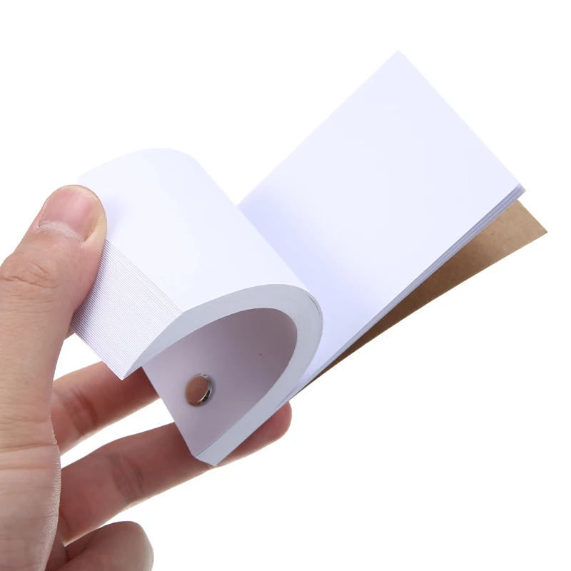 Portable-Blank-Flip-Book-Kit-Notepad-Screws-Sticky-Note-For-Staff ...