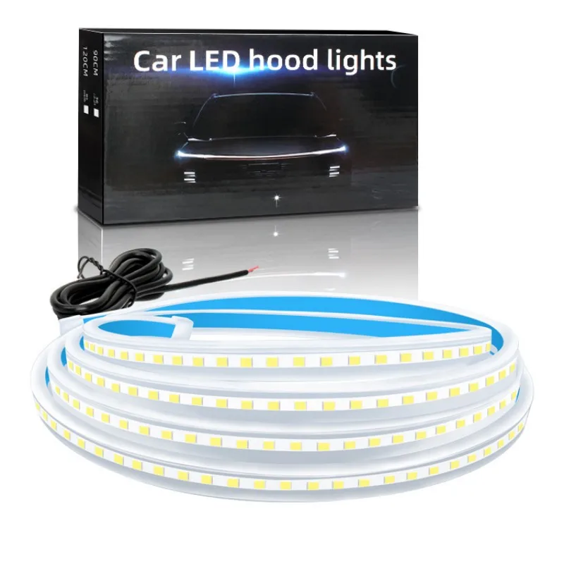 12V-LED-Daytime-Running-Light-Scan-Starting-Car-Hood-Decorative-Lights ...