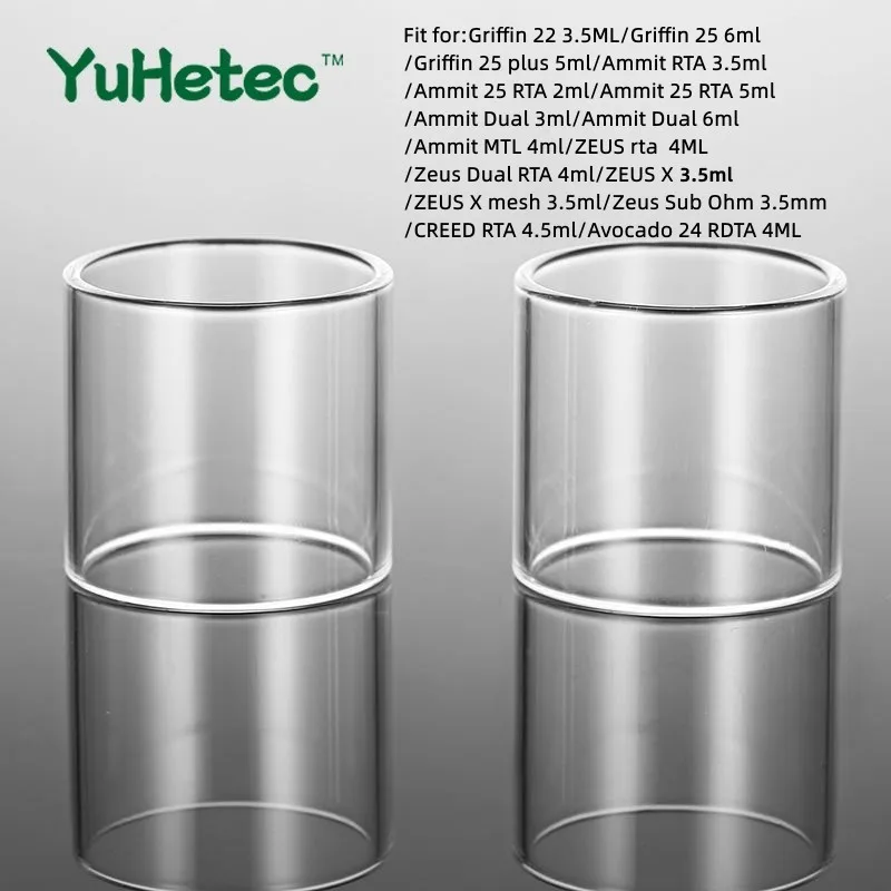 2PC Glass Tank for Geekvape CREED Griffin 25 22 Mini Plus Ammit 25 23 ...