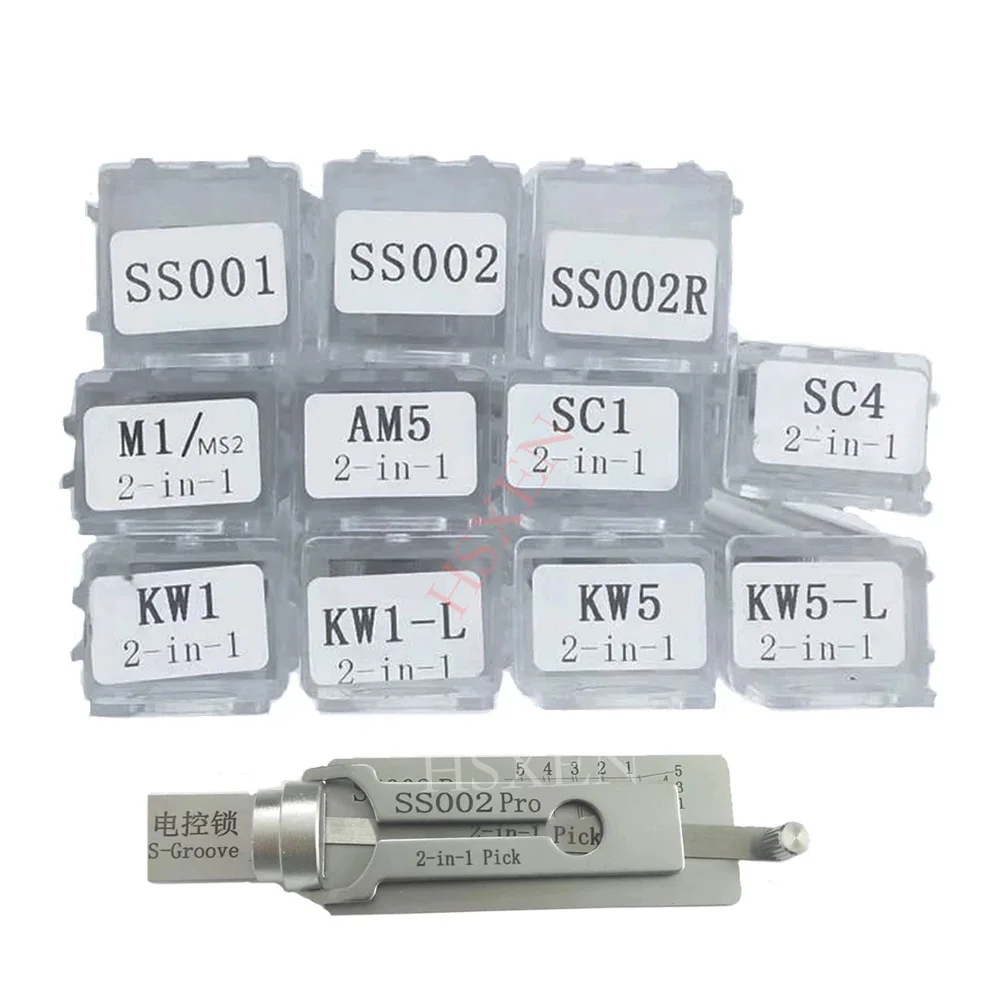 Lishi 2 In 1 2in1 Tools Ss002pro Sc1 Sc4 R52 Kw1 Kw5 Tool Decoder Civil ...