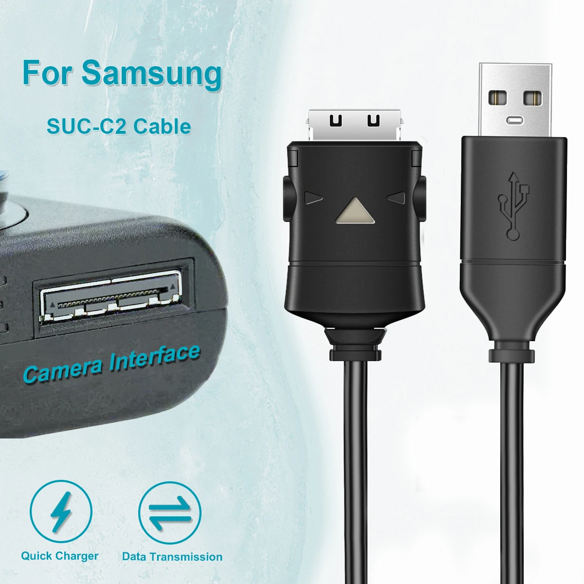 SUC-C2 USB Cable For Samsung L70,L73,L74,L730,L830,L83T,U-CA5,NV3,NV5 ...