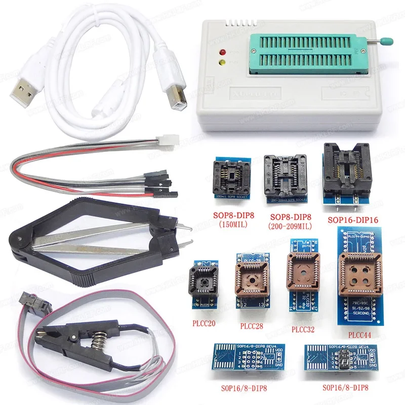 TL866II PLUS USB Programmer EPROM BIOS 9+1 Universal Adapter ...