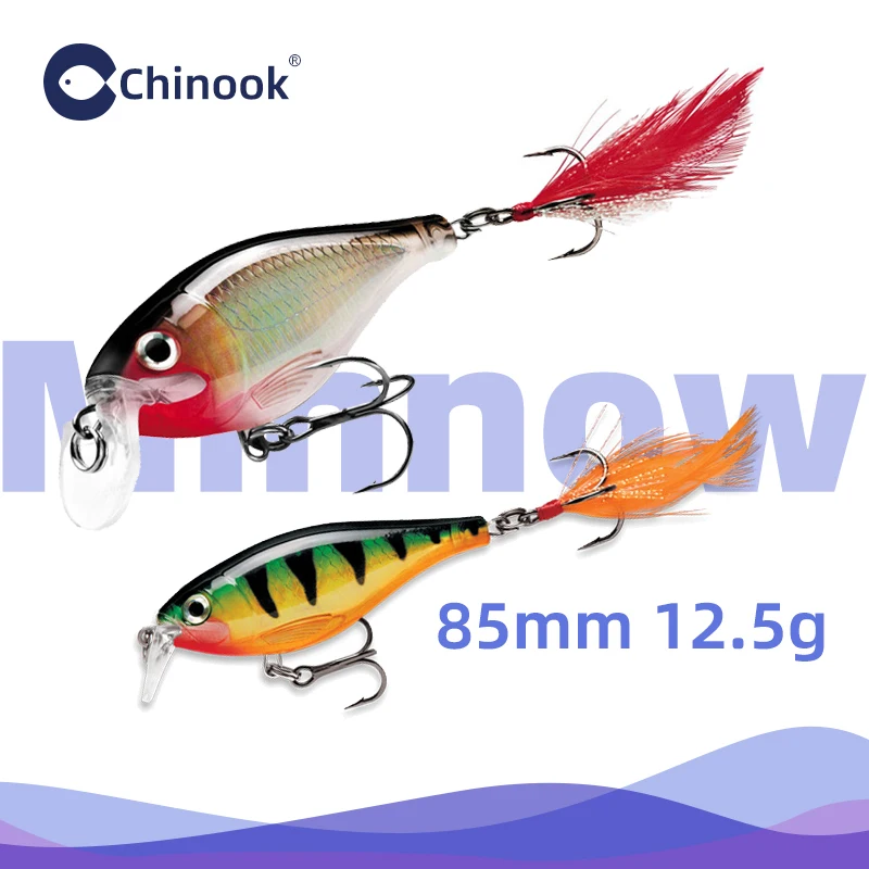 Chinook lure 85mm 12.5g 1pcs Sinking Minnow hardbait Fishing Lure ...