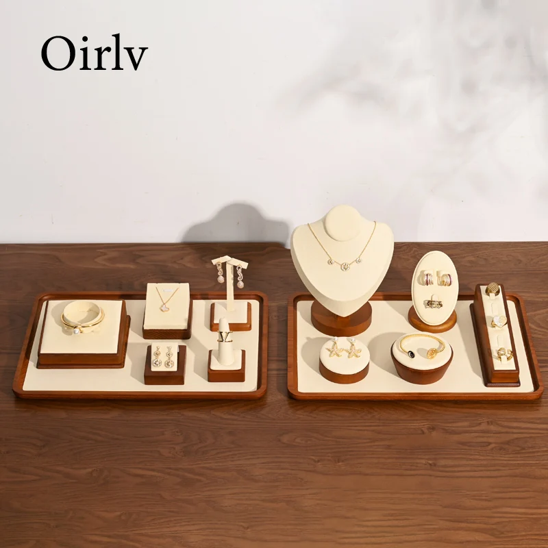 Oirlv-Wooden-Jewelry-Display-Stand-Solid-Wood-Jewelry-Rack-Display ...