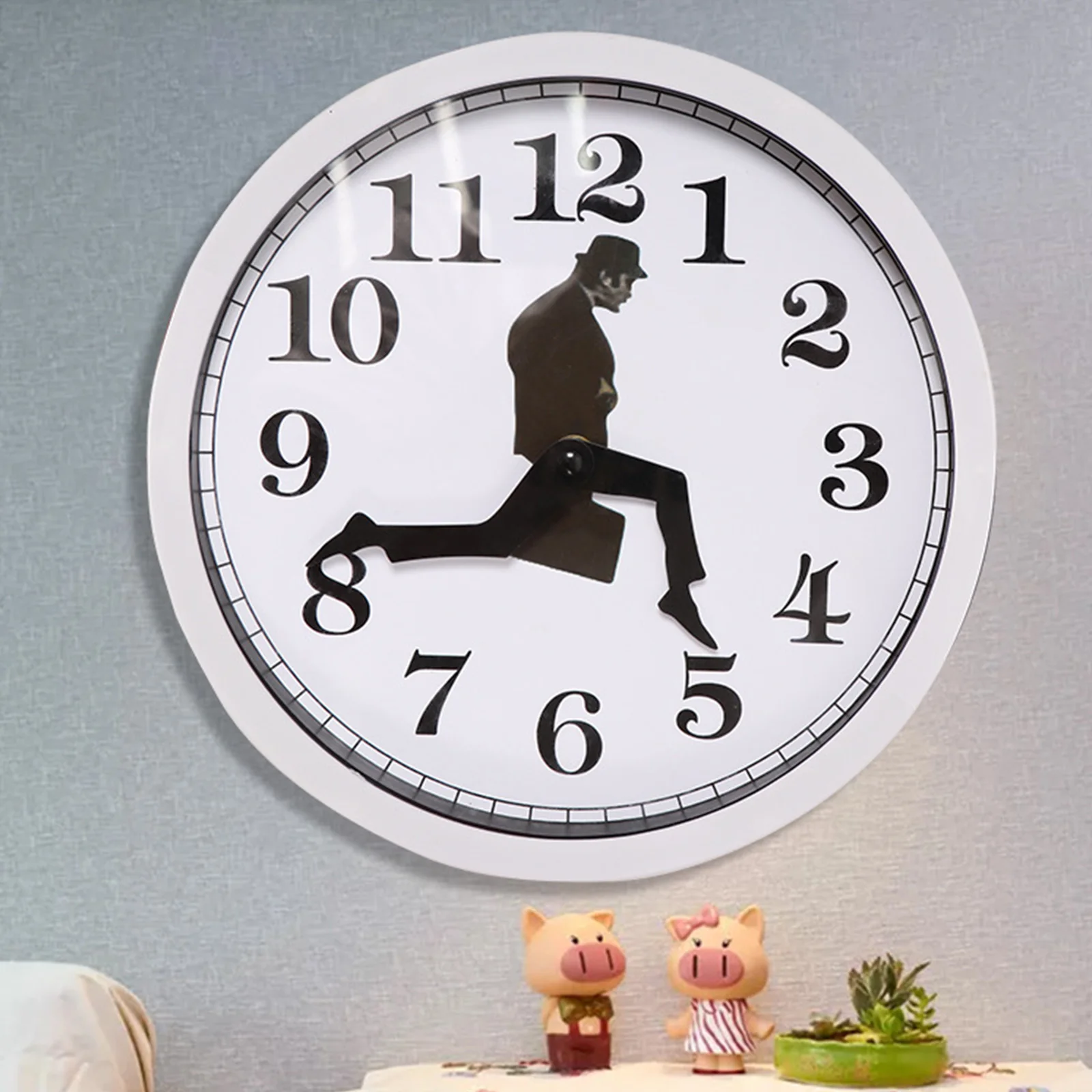 Silly Wall Clocks Non Ticking Wall Clocks Comedian Home Decor Novelty ...