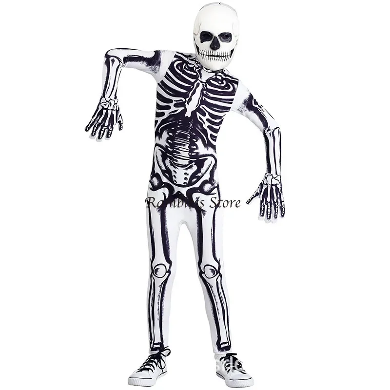 Children-Skeleton-Cosplay-Costumes-Fancy-Carnival-Party-Kids-Zombie ...