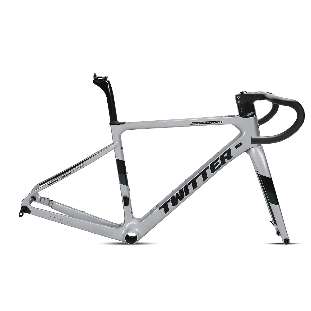Twitter Stealthpro 최고의 탄소 섬유 로드 자전거 프레임, 45cm, 48cm, 51cm, 54cm, 디스크 ...