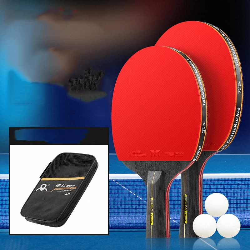 Table Tennis Racket Kit,Student Training Two Racket Table Tennis Racket ...