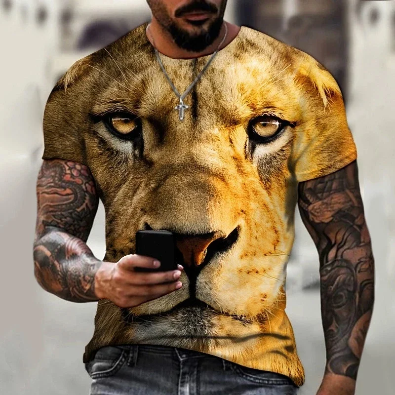 Camiseta de cuello redondo de verano para hombre, camiseta con ...