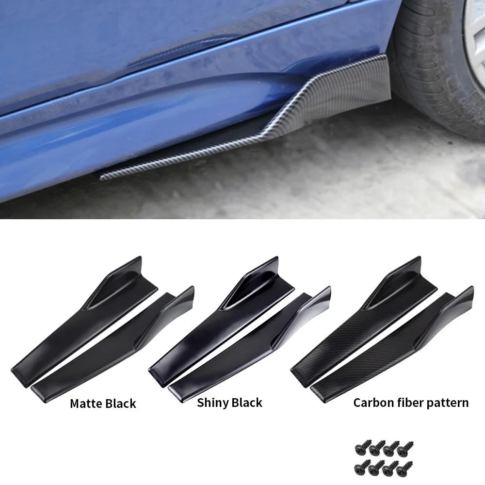 2Pcs/Set Car Wide Body Side Skirts Splitters Kit Modified Sideskirts ...