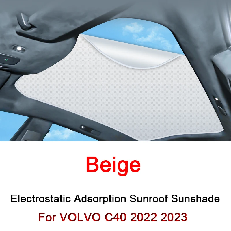 For-VOLVO-C40-2022-2023-Electrostatic-Adsorption-Car-Roof-Sunshade ...