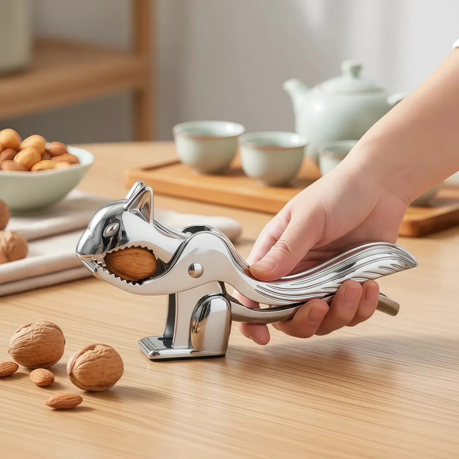 Nuts Nutcracker Sheller Opener Squirrel Shape Pine Pecan Hazelnut Plier ...