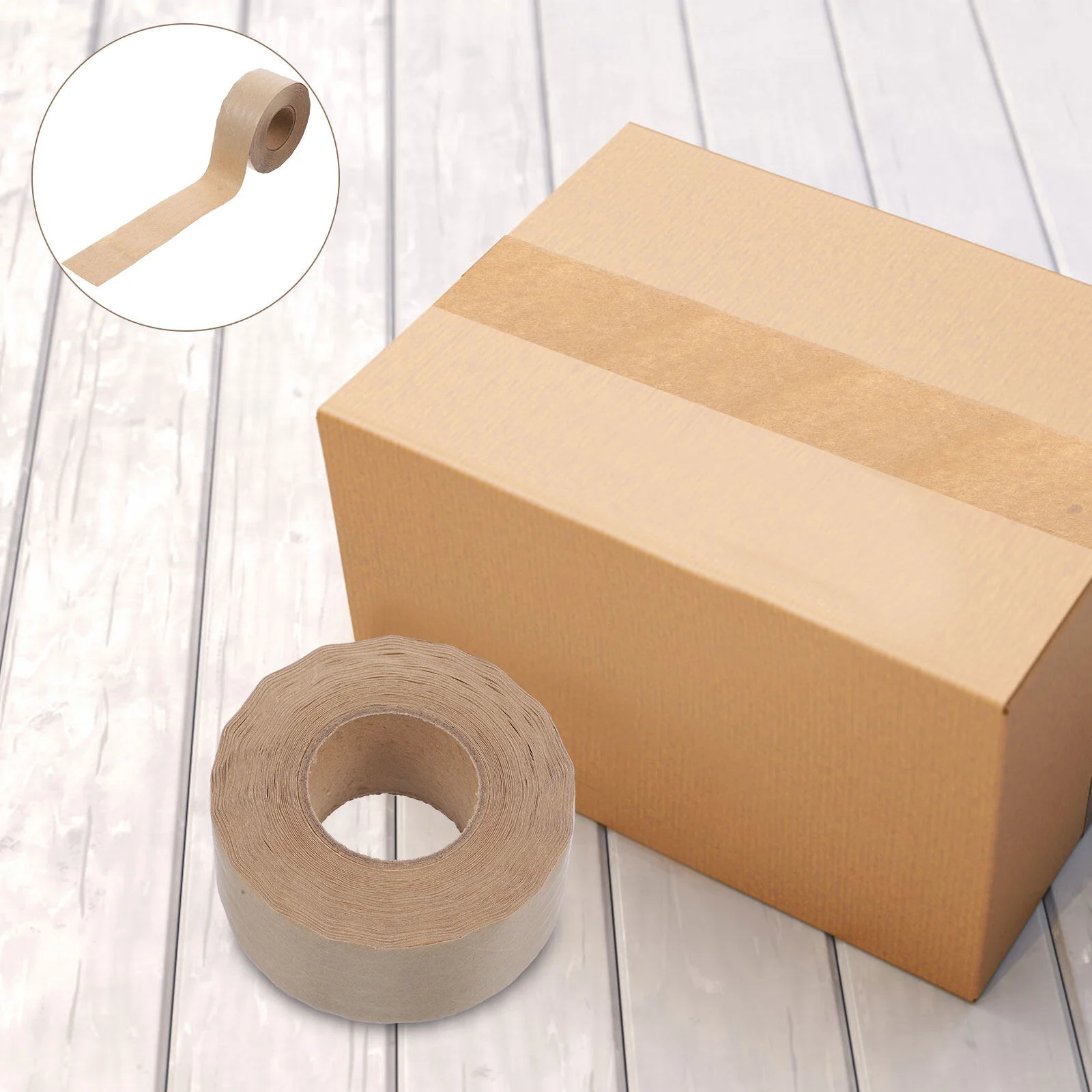 1-Roll-of-Kraft-Paper-Tape-Water-Activated-Gummed-Kraft-Paper-Tape ...