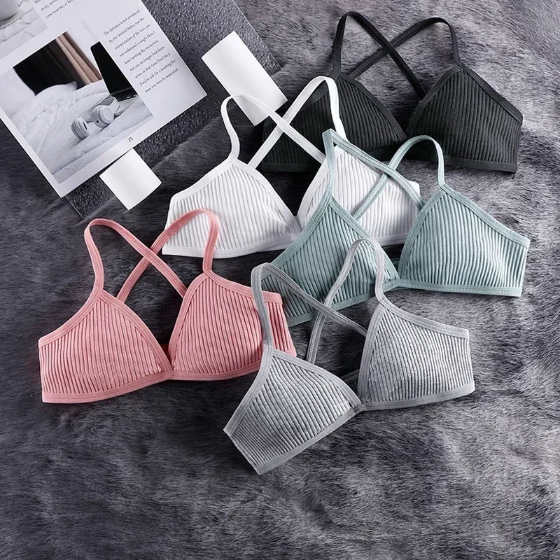 Women-Sports-Bra-Comfort-Cotton-Bras-For-Women-Thin-French-Style ...