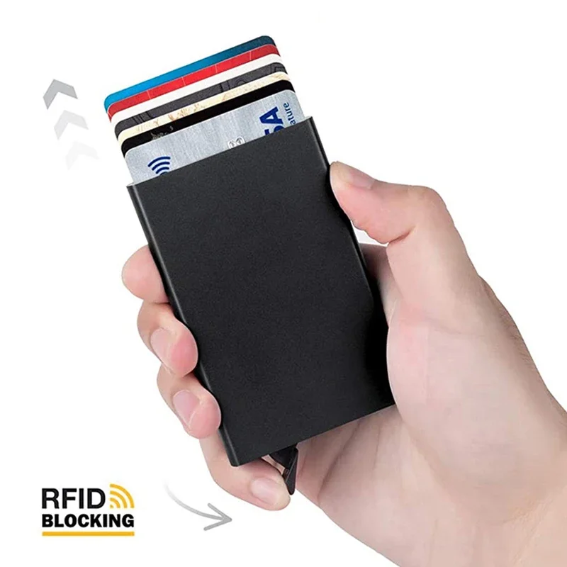 Billetera-inteligente-Rfid-para-hombre-y-mujer-tarjetero-de-Metal ...
