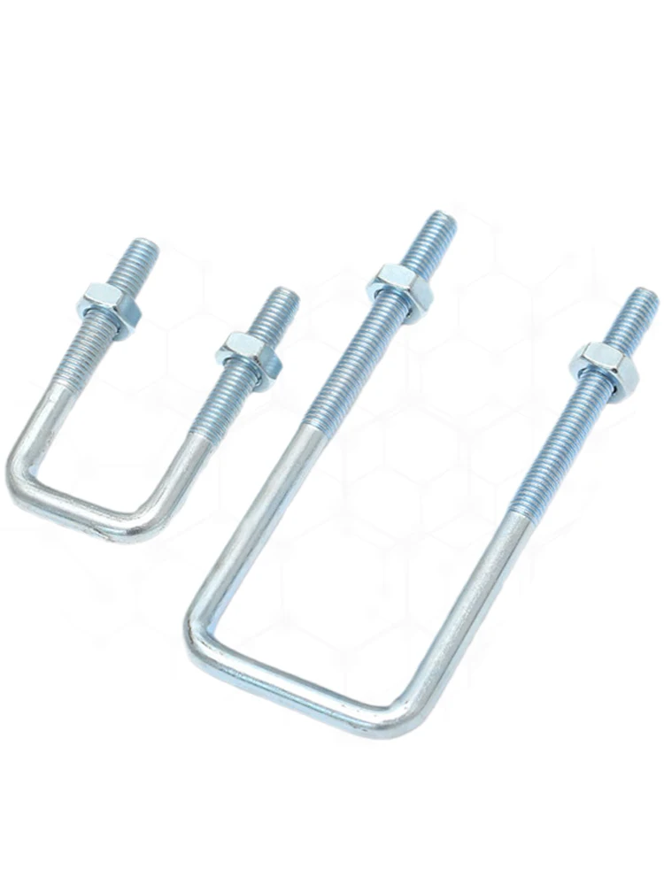 M6 M8 Carbon Steel Galvanized Square Card Right Angle U-shaped Card U ...