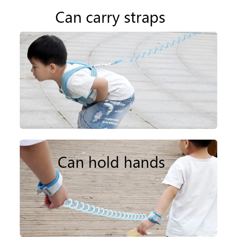 2 in 1 Baby Harness Belt Leashes+Anti Lost Wrist Link,Child Anti Lost ...
