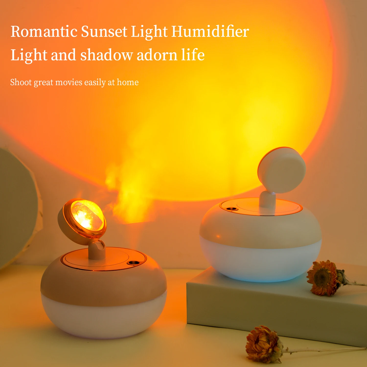 New-Creative-Sunset-Light-Humidifier-USB-Sunset-Light-Air-Humidifier ...
