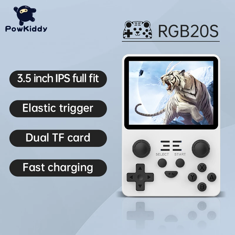 Powkiddy rgb20s handheld game console novos jogadores de jogo retro ...