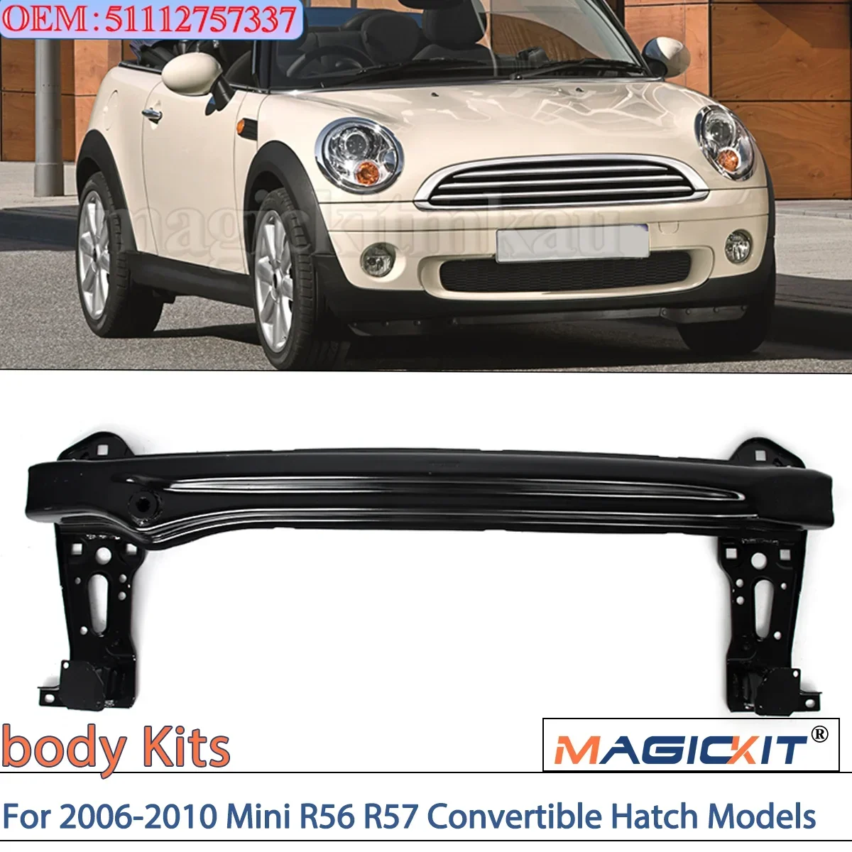 MAGICKIT For 2006-2010 Mini R56 R57 Convertible Hatch Models MINI Front ...