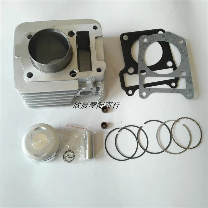 Motorcycle Cylinder Piston Set Ring Std 54mm Gasket Kit For Yamaha ...