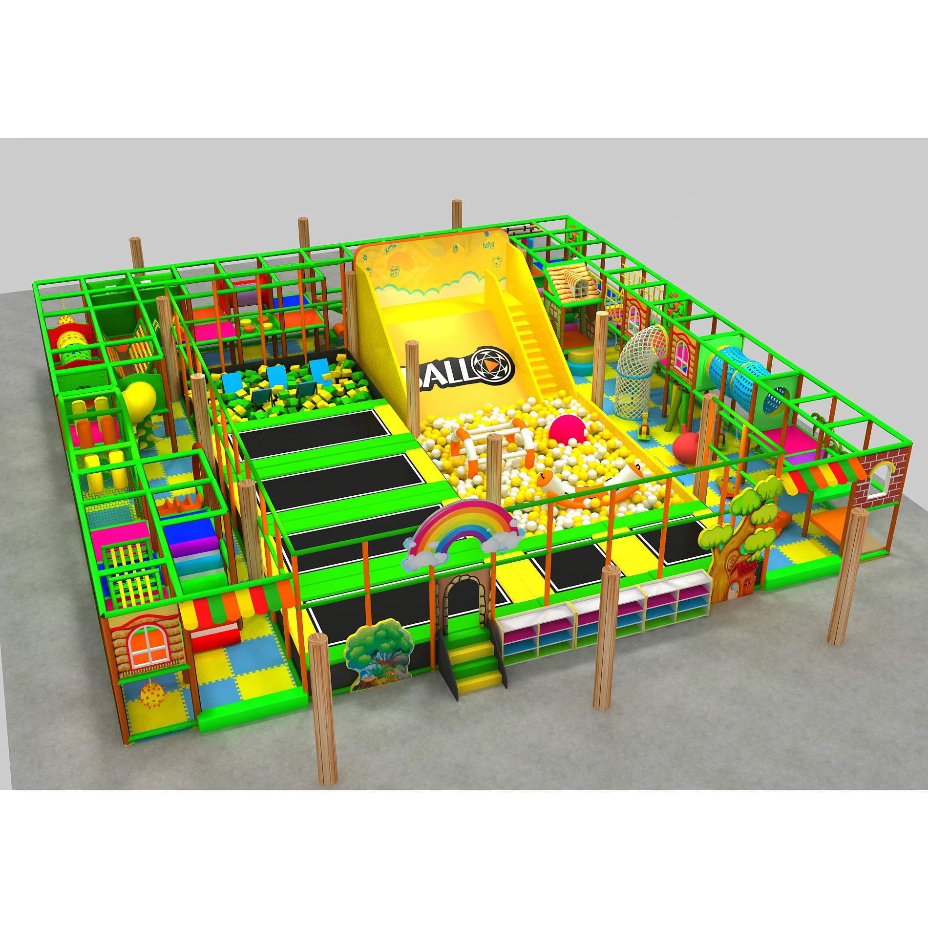2022 New! Custom-made Commercial Indoor Play Center With Large Ball ...