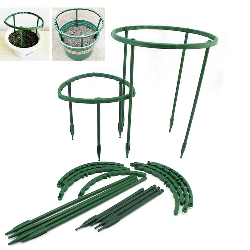 Plant Support Cage Plie Flower Stand Holder Plastic Semicircle ...
