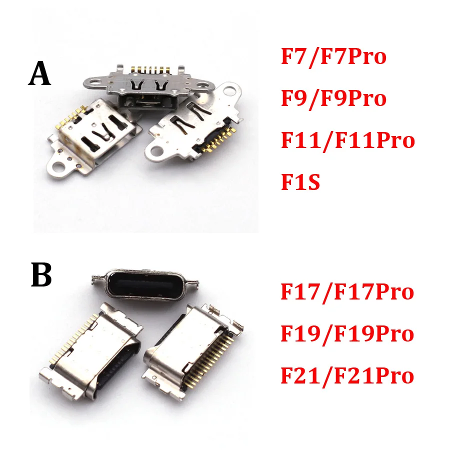 10-50Pcs-Usb-Charging-Dock-Socket-For-OPPO-F7-F7Pro-F9-F9Pro-F11-F11Pro ...