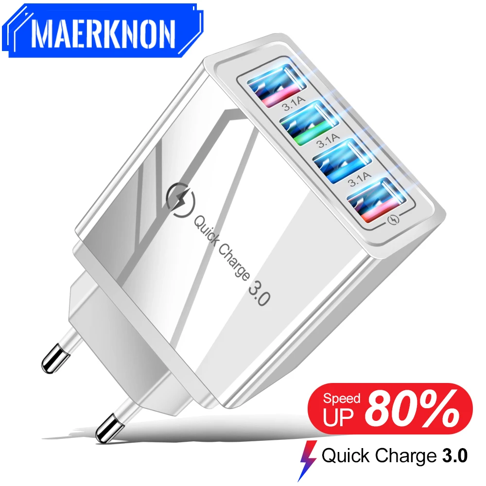 Quick-Charge-3-0-USB-Charger-EU-US-Plug-Fast-Charge-Charger-For-iPhone ...