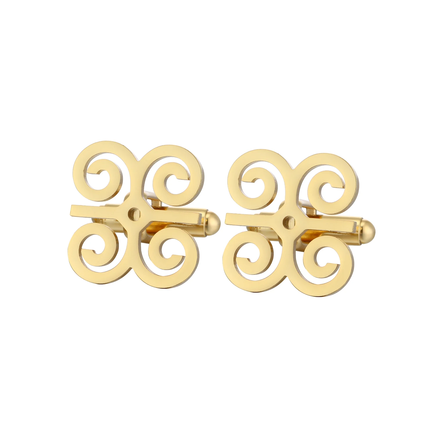 Customized African Adinkra Symbols Gye Nyame Ankh Cufflinks Carving ...