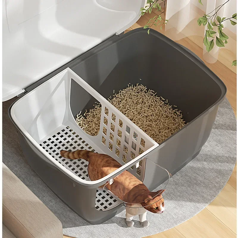 Long-Corridor-style-Cat-Litter-Box-Odor-Blocking-Deodorizing-Cat-Toilet ...