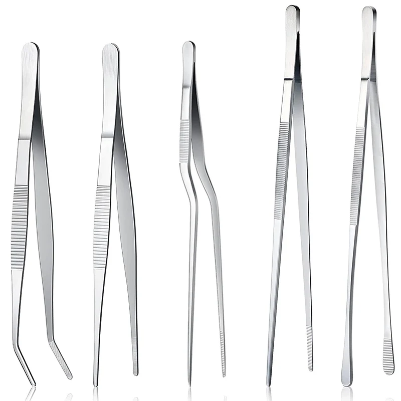 Juego-de-pinzas-de-acero-inoxidable-para-cocinar-pinzas-para-barbacoa ...