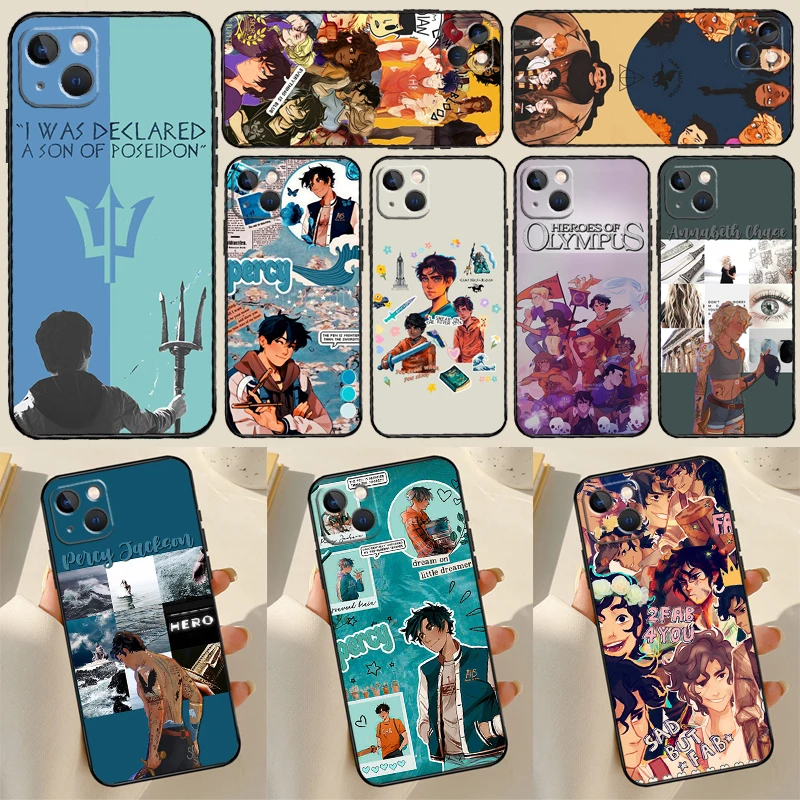 Cartoon Movie P-Percy Jackson Case For iPhone 11 12 13 14 15 Pro Max ...