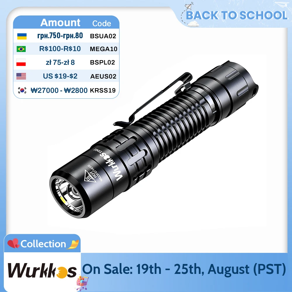 Wurkkos-TD02-Self-Defense-Tactical-Flashlight-18650-EDC-Rechargeable ...