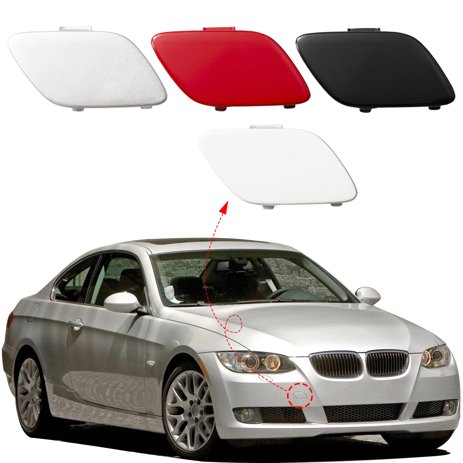 Capuchon-de-crochet-de-remorquage-de-pare-chocs-avant-pour-BMW-E92-Coup ...
