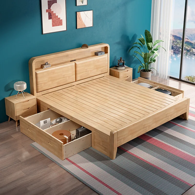 Modern Box Bed Designs In Wood