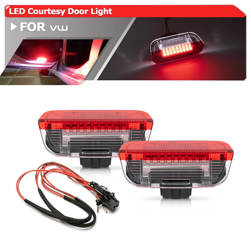 2x For VW Passat B6 B7 B8 Passat CC/CC Jetta V/Bora White/Red Led Front ...