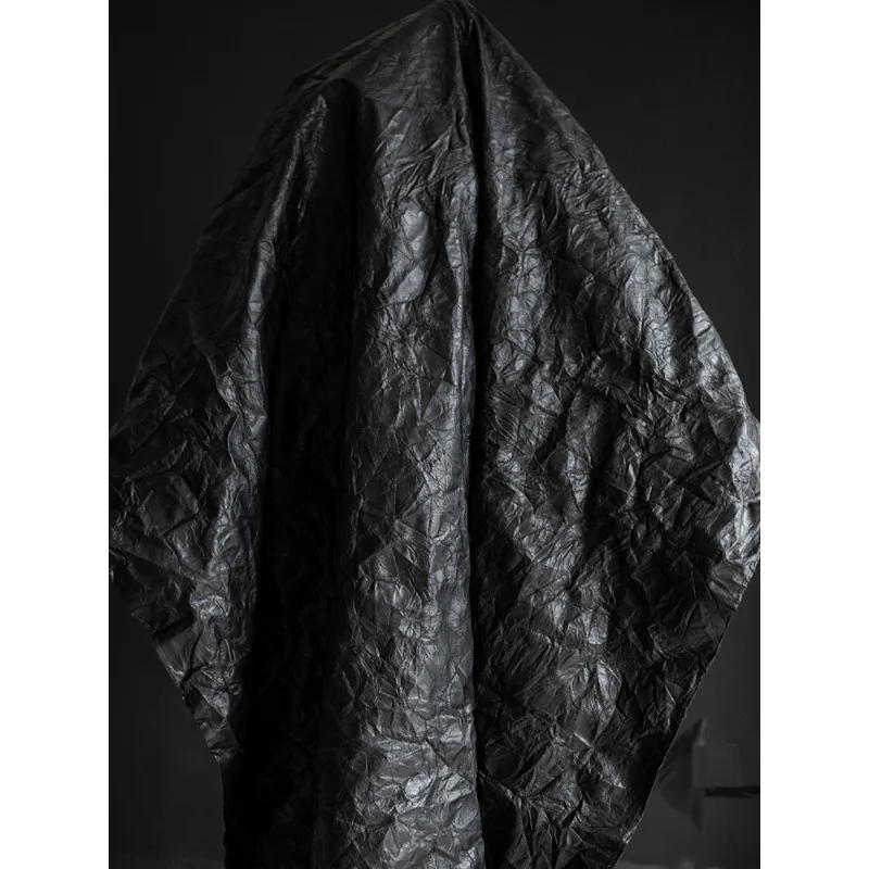 Black PU Leather with Twisted and Kneaded Patterns, Wide and Straight ...