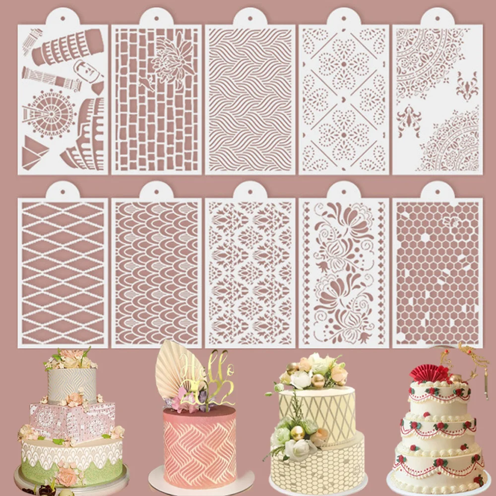 Fondant-Cake-Lace-Stencils-Flower-Spike-Sugar-Sieve-Mold-Cake-Stamp ...