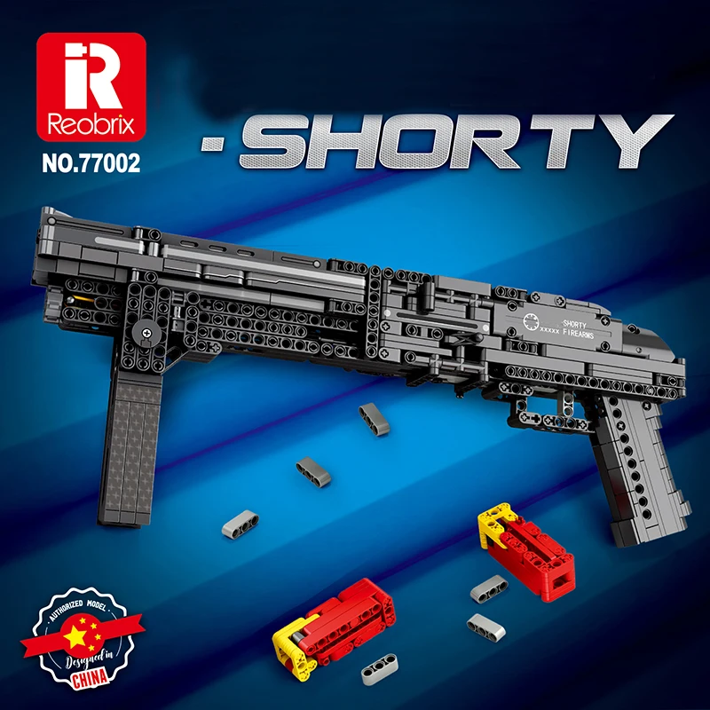 Reobrix-Blocks-882pcs-Pistol-GUN-Blocks-Toys-Military-Weapon-Desert ...