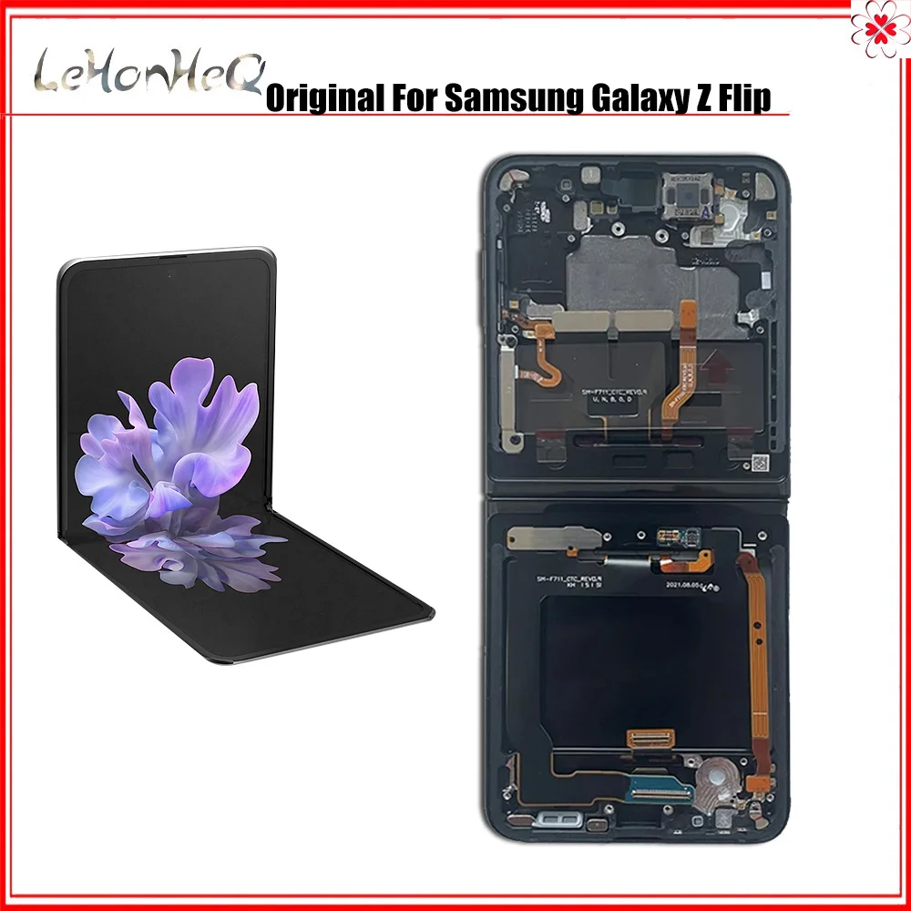 Novo-LCD-Original-Para-Samsung-Galaxy-Z-Filp-4G-LCD-Display-Touch ...