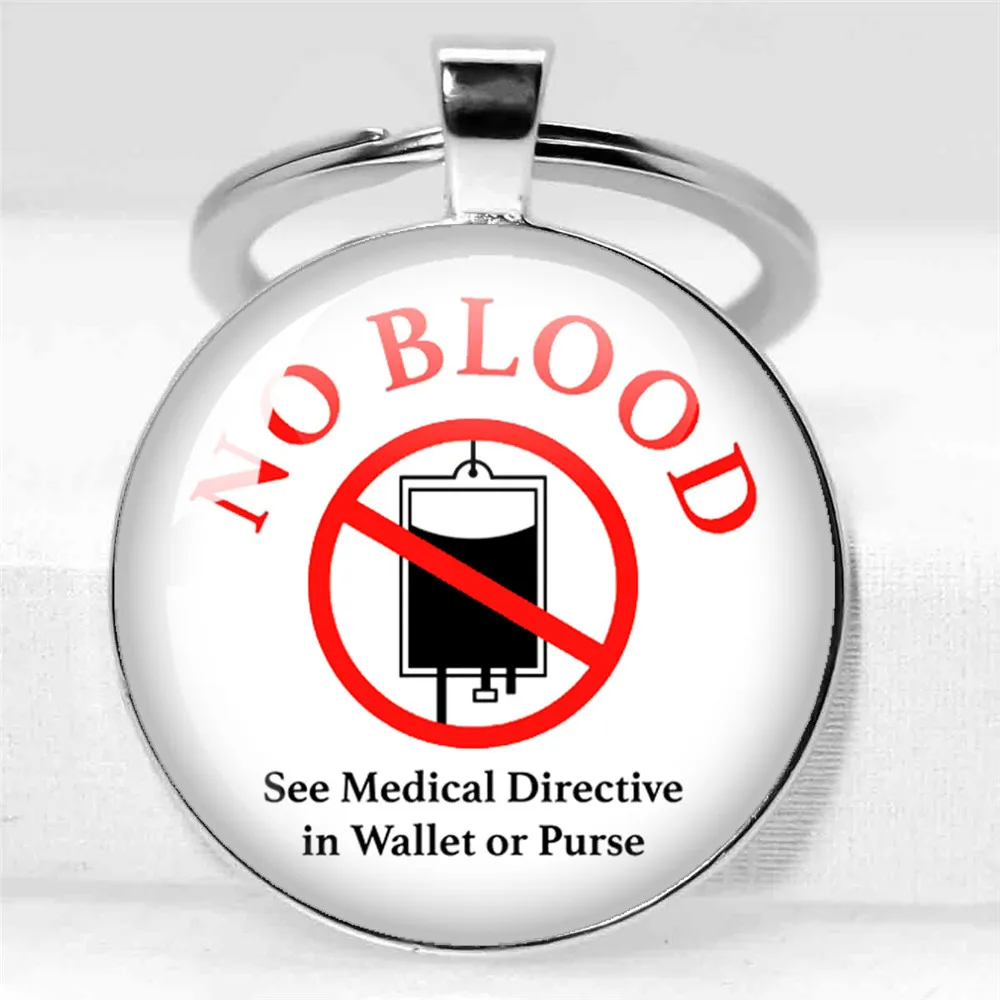 "No BLOOD" Keychain 25mm/30MM JW.Org Charm Keychain Jehovah's Witnesses ...