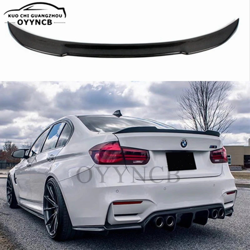 Real Carbon Fiber Trunk Car Spoiler Wing For BMW F30 F35 3 Series Sedan ...