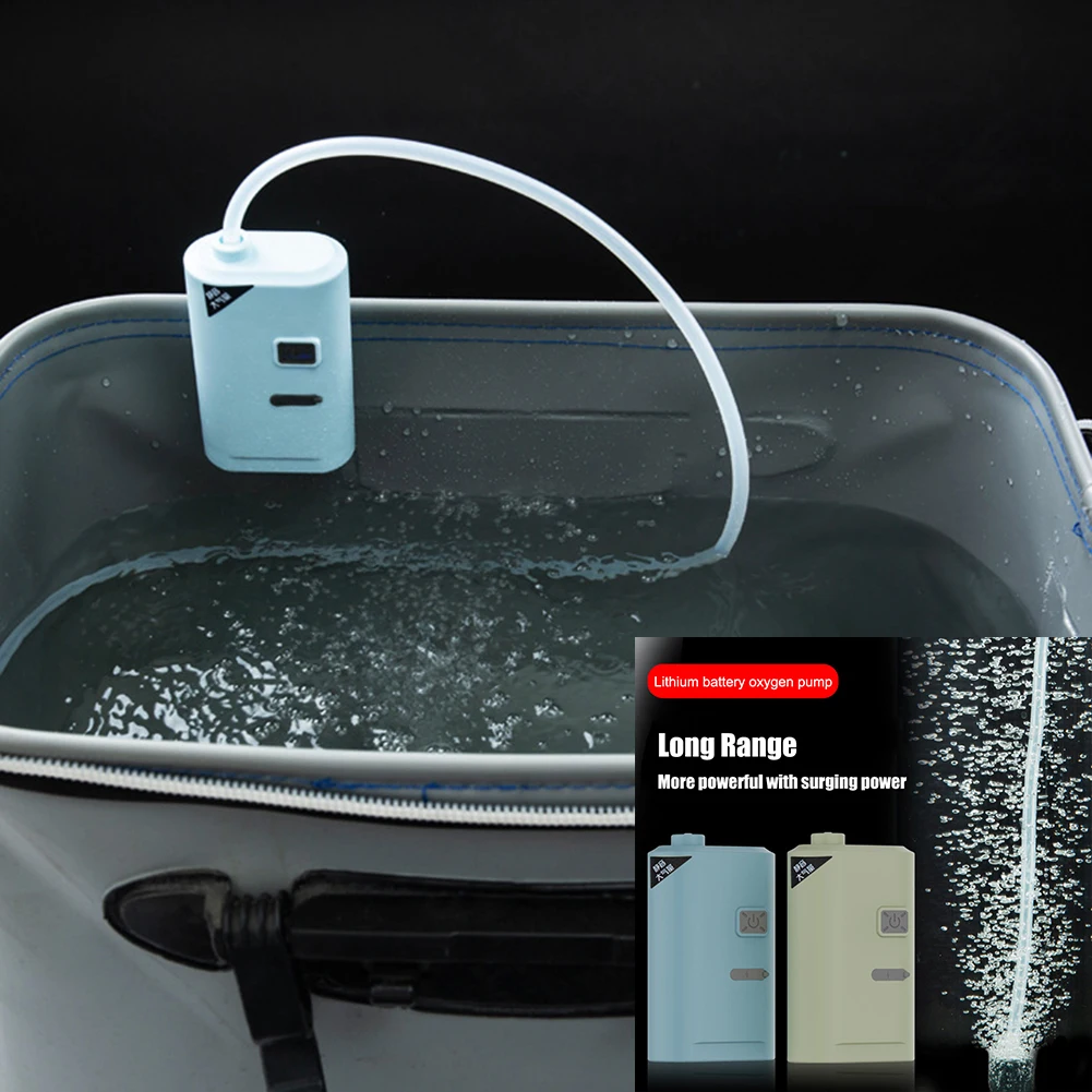 Aquarium-Oxygen-Pump-USB-Rechargeable-Oxygenation-Air-Pump-Aerator ...