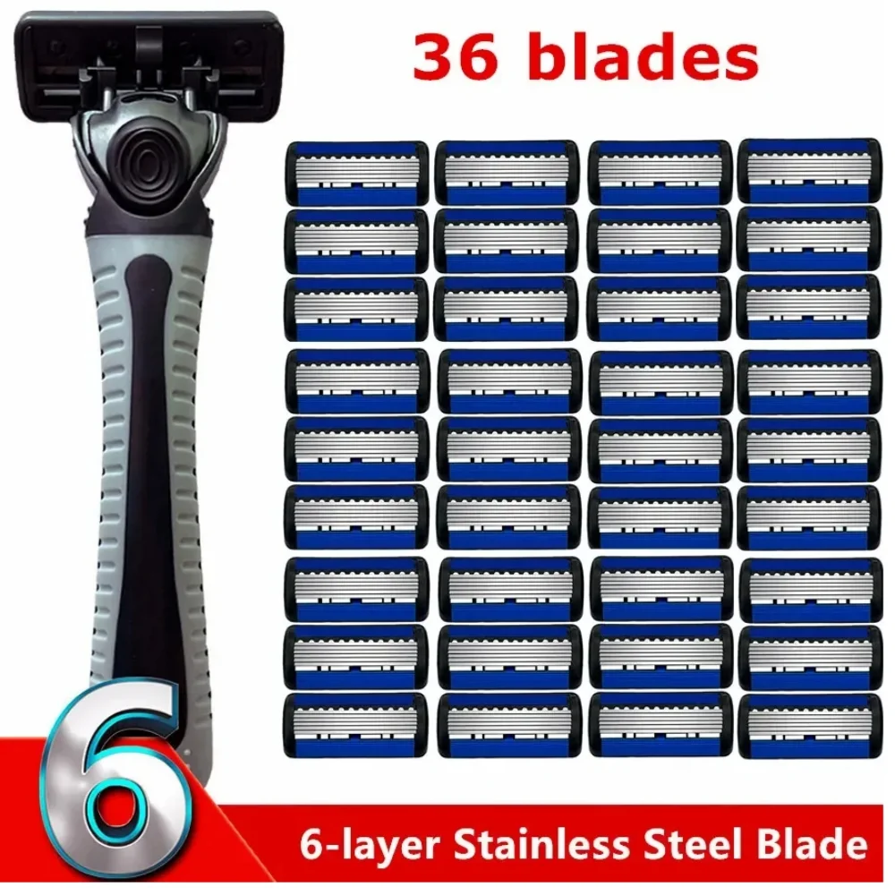 Classic-6-Edge-Safety-Razor-para-Homens-e-Mulheres-Barbear-e-Depila-o ...